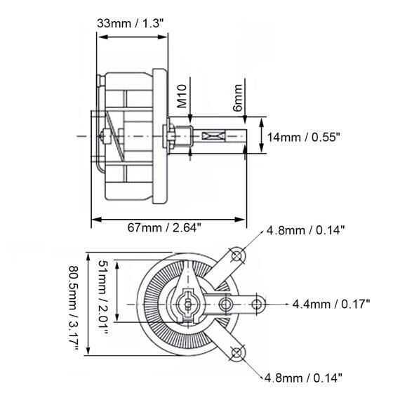 100R 100W BC1 Reosta Direnç - Potansiyometre 100W Reosta Motorobit ...