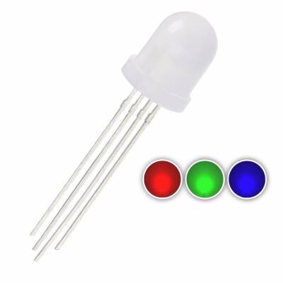 10mm RGB LED 4 Bacaklı Ortak Katot 10mm Led Motorobit - Motorobit.com