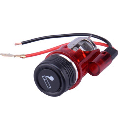 Female Car Cigarette Lighter Socket - 30cm Cable Motorobit - Motorobit.com
