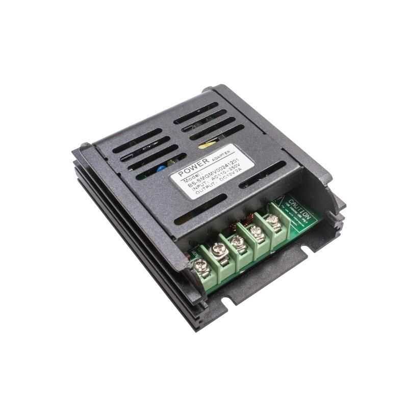 12V 2A Black Metal Case Adapter - LED Driver Motorobit - Motorobit.com