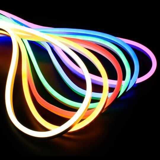 12V Flexible Neon LED Strip 5 Meters - Green Motorobit - Motorobit.com