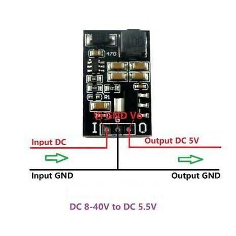 1A Voltage Step Down Regulator Board from 8-40V to 5V Motorobit ...