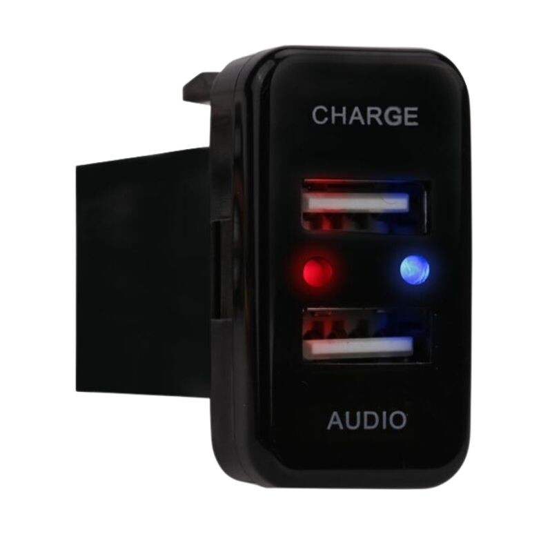 2 USB Charging Socket Panel - Charging + Audio Motorobit - Motorobit.com