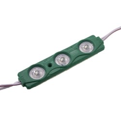 3 LED Lens Module - Green 12V 1.2W Motorobit - Motorobit.com