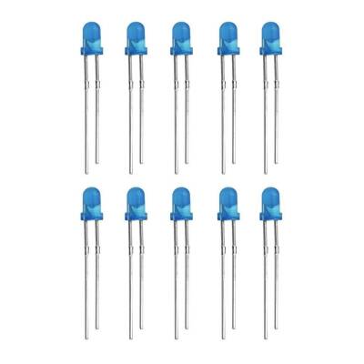 3mm Mavi Led Paketi - 10 Adet 3mm Led Motorobit - Motorobit.com