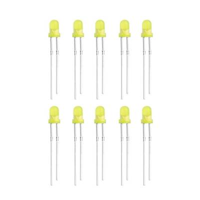 3mm Yellow Led Package - 10 Pieces Motorobit - Motorobit.com