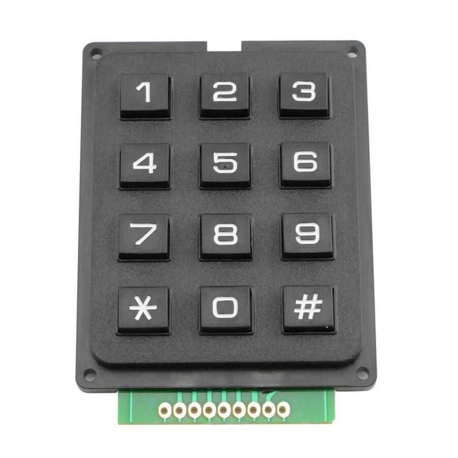 3x4 Matrix Tuş Takımı - Keypad Keypad (Tuş Takımı) Motorobit ...