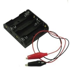 4 AA Battery Holders - With Jack, Switch and Cover Motorobit ...