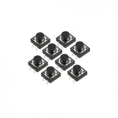 4 Pinli 12X12X7mm Tactile Push Buton 12X12 Tact Switch China ...