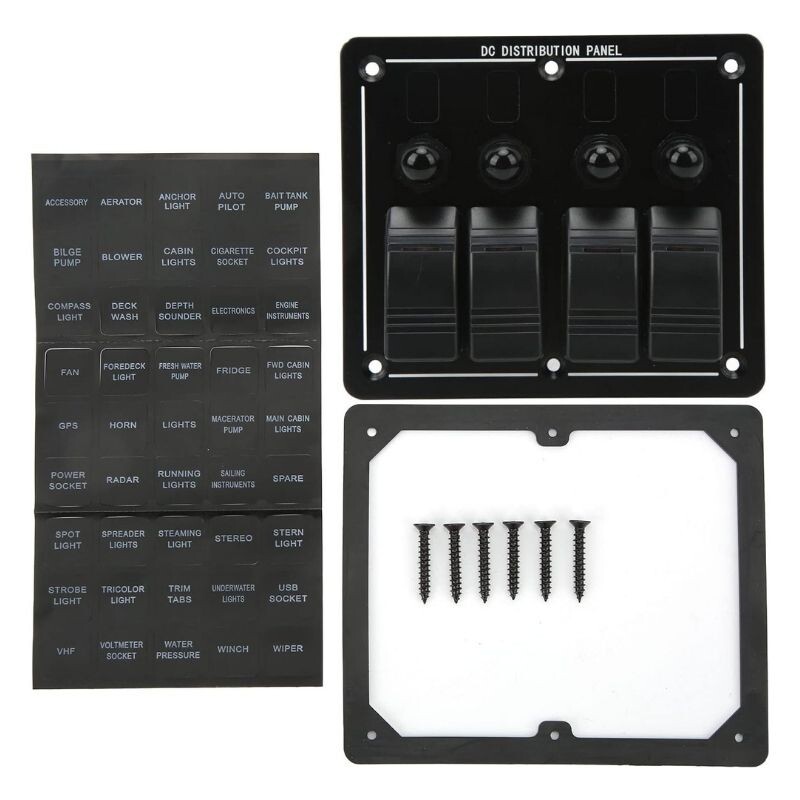 4-way ON-OFF Switch Panel - Overcurrent Protection Motorobit ...