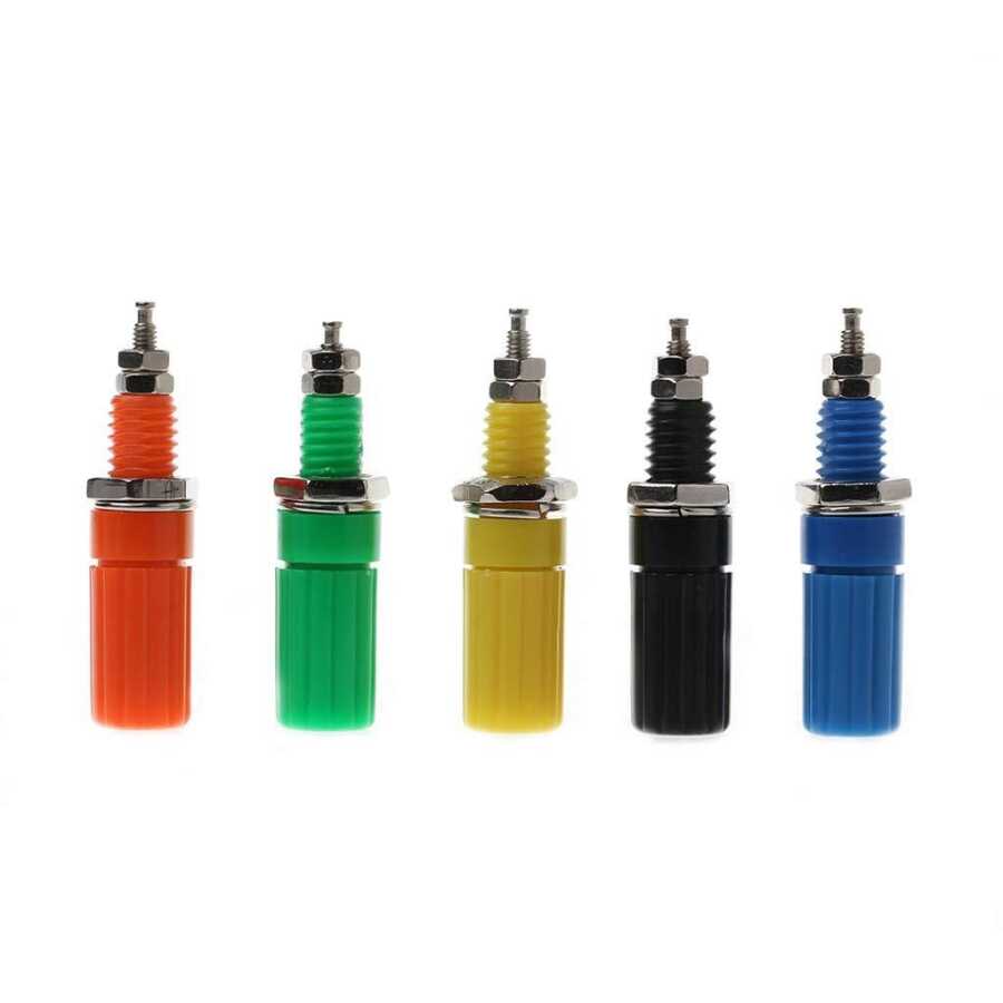 4mm Born Jack - Banana Blue Female Socket with Screw Motorobit ...