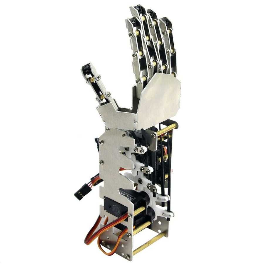 5 Eksenli Robot Kol - Sağ Robot Kol - Gripper Motorobit - Motorobit.com
