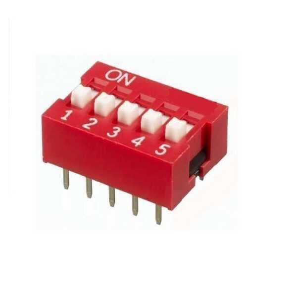 5-Pin Dip Switch Dip Switch Motorobit - Motorobit.com