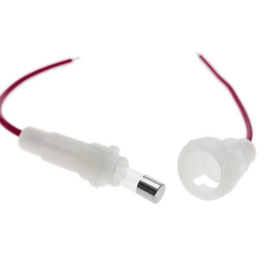 5x20 Cable Fuse Holder - White Motorobit - Motorobit.com