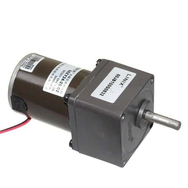 60mm 24V 20RPM DC Motor 55ZY24-25-02 60mm Serisi Linix - Motorobit.com