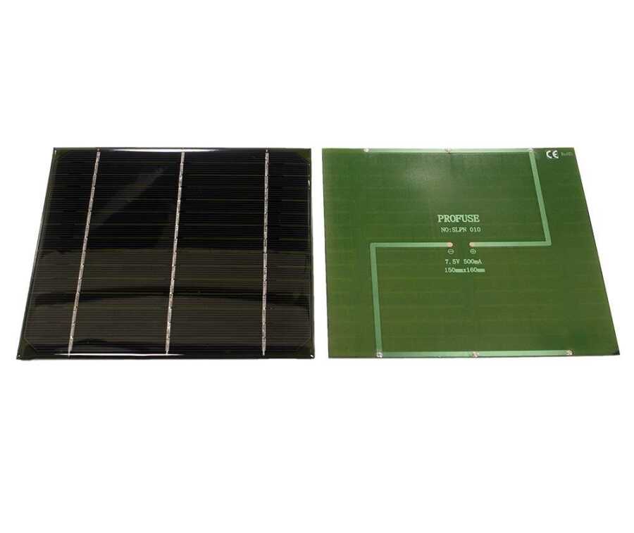 7.5V 500mA Solar Panel - Güneş Pili Solar Panel Profuse - Motorobit.com