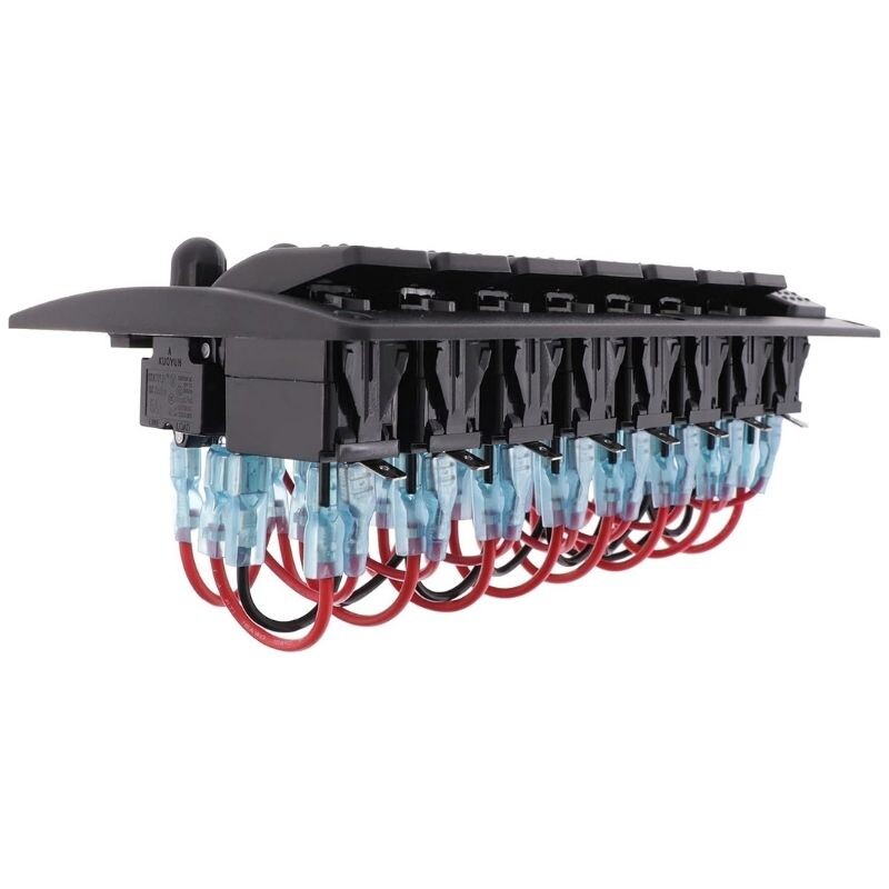 8-way Blue ON-OFF Switch Panel - Overcurrent Protection Motorobit ...