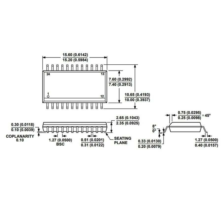 ADE7758ARWZ SOIC-24 Çok Fonksiyonlu Enerji Ölçüm Entegresi ACS/AD/ADC ...
