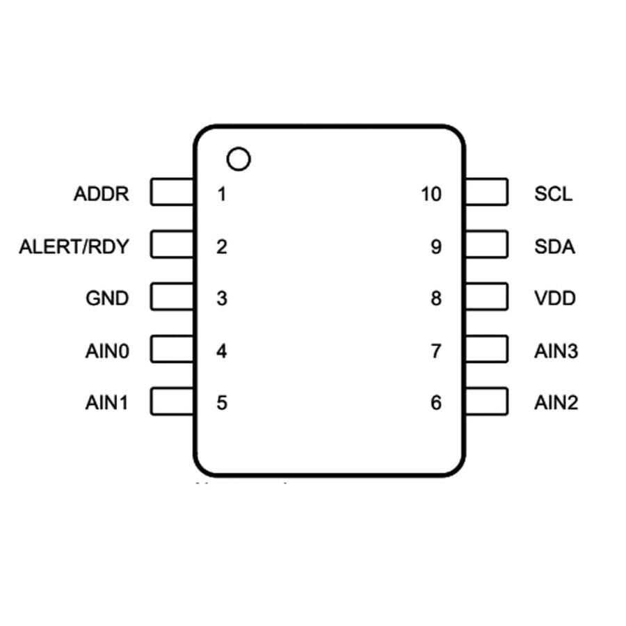 ADS1015IDGSR VSSOP-10 Analog Dijital Dönüştürücü Entegresi ACS/AD/ADC ...