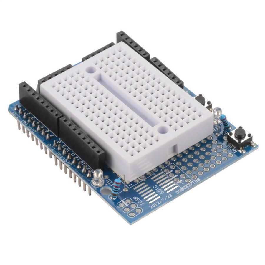 Arduino UNO R3 Proto Shield Kit with Mini Breadboard Motorobit ...