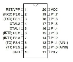 AT89C4051-24PU DIP-20 24MHz Microcontroller Motorobit - Motorobit.com
