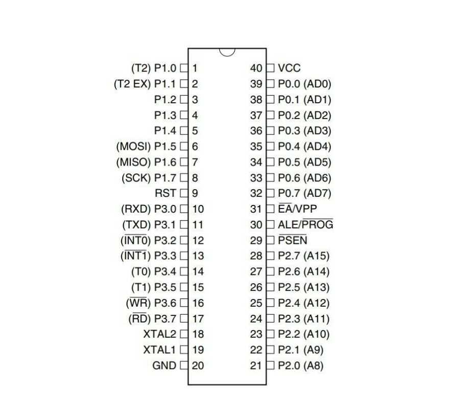 AT89S52-24PU DIP-40 24MHz Microcontroller Motorobit - Motorobit.com