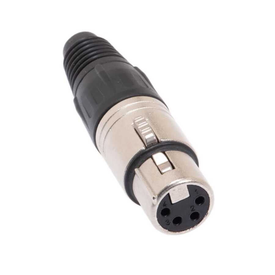 Canon / XLR 4 Pin Jack - Dişi Canon Jak Motorobit - Motorobit.com