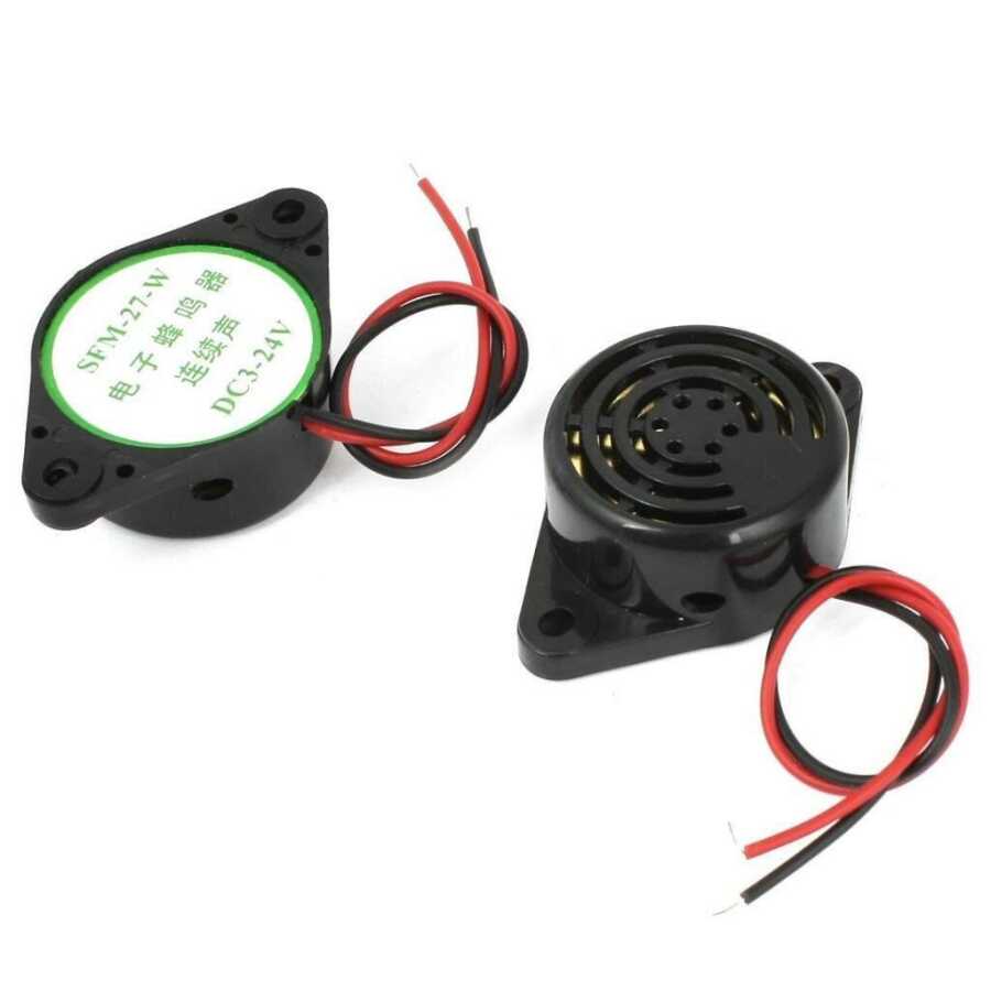 Circuit Buzzer 3-24V 90dB Siren 30mm Motorobit - Motorobit.com