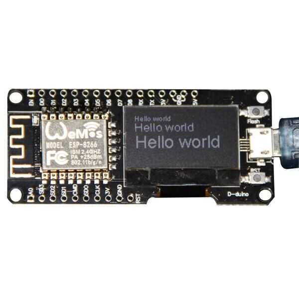D-Duino Esp8266 0.96 Inch Oled Ekranlı Wifi Geliştirme Kartı WiFİ Motorobit - Motorobit.com