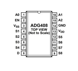 DG408 SOIC-16 Smd CMOS Analog Çoklayıcı Multiplexer - Demultiplexer ...