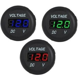 Digital Voltage Indicator 6-30V Green / A04 Motorobit - Motorobit.com