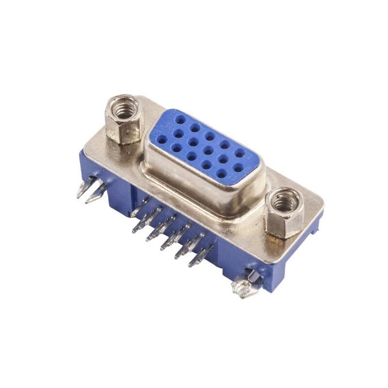 DR15P-VGA D-Sub 15 Pin Dişi Konnektör 90c PCB Tipi Diğer Konnektörler ...
