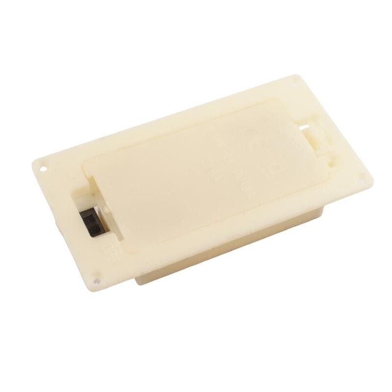 Dual 2xAA Panel Type Battery Holder with Cover and Switch - White ...