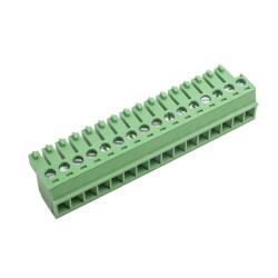 EBK-16-B 16 Pin 3.81mm 90 Degree Pluggable Female Terminal Block ...