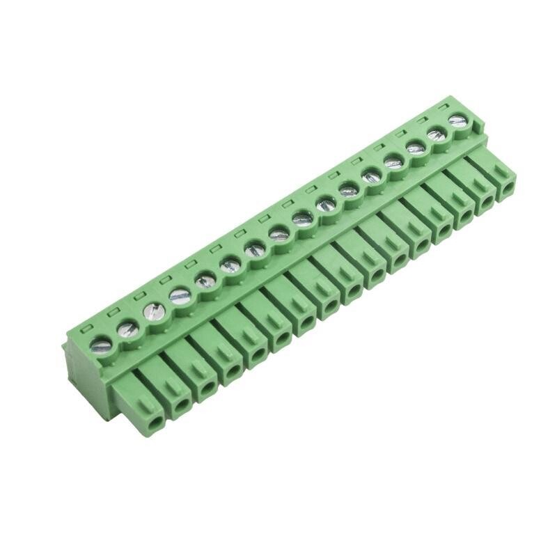 EBK-16-B 16 Pin 3.81mm 90 Degree Pluggable Female Terminal Block ...