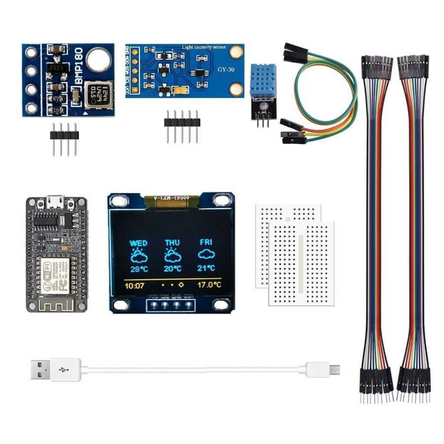 Esp8266 Weather Station Measuring Inside And Outside ESP8266