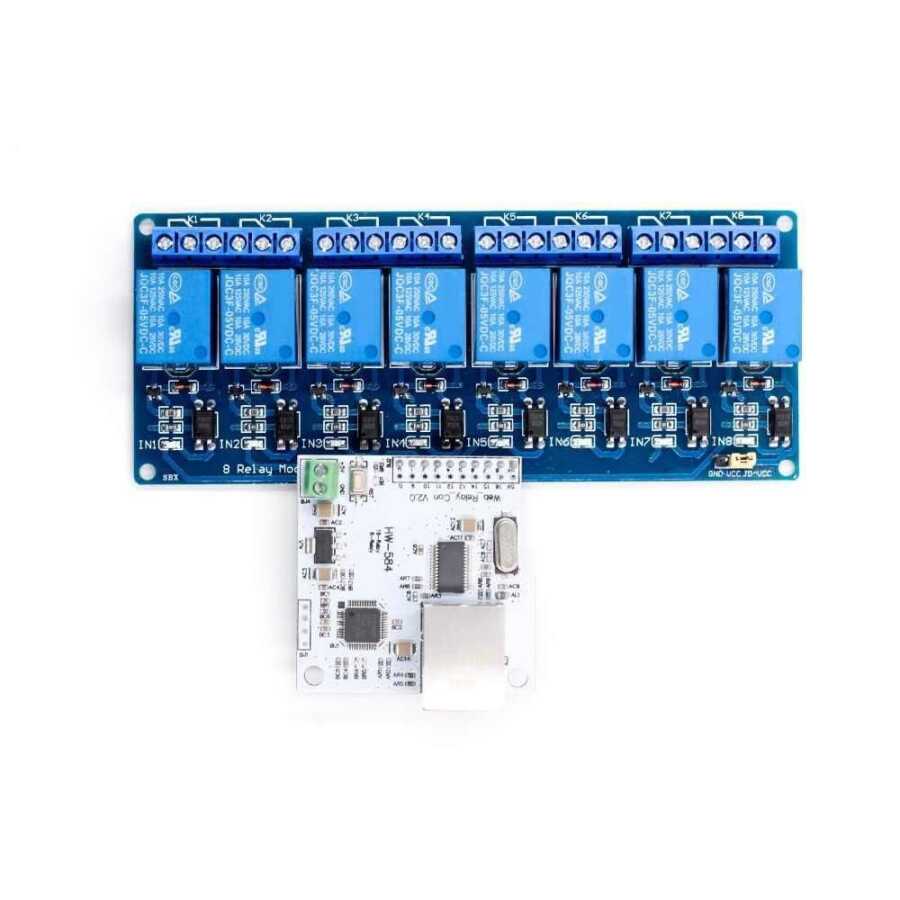 Ethernet 8/16 Channel Relay Control Module Smart Home Motorobit ...