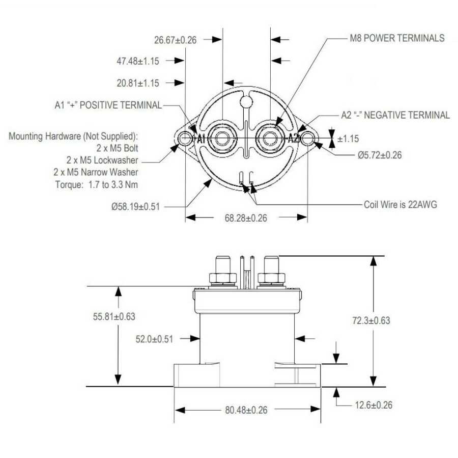 EVC500 12-24V Yüksek Gerilim Rölesi - Kontaktör P/N 2098190-1 Röle ...