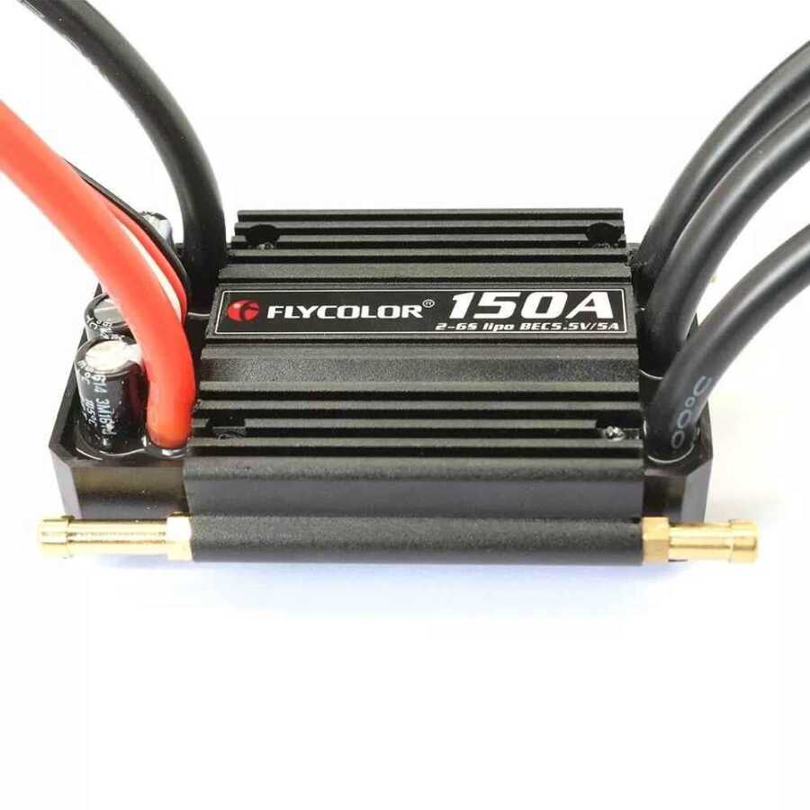 Flycolor Waterproof 150A 2-6S Brushless ESC 5.5V/5A BEC Motorobit ...