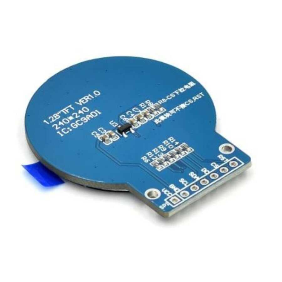 GC9A01 1.28'' 240x240 Oled Graphic LCD Display - Round PCB Motorobit ...