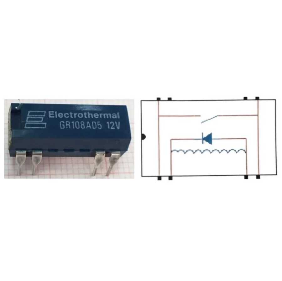 GR108AD5 12V Reed Relay Single Contact N/O 12VDC 0.5A Motorobit ...