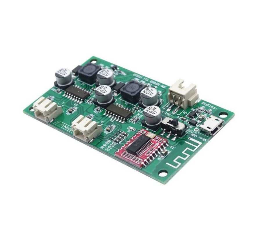 HF69B Bluetooth DC 5V/3.7V 2X6W Güç Amplifikatör Devresi Amfi Devreleri ...