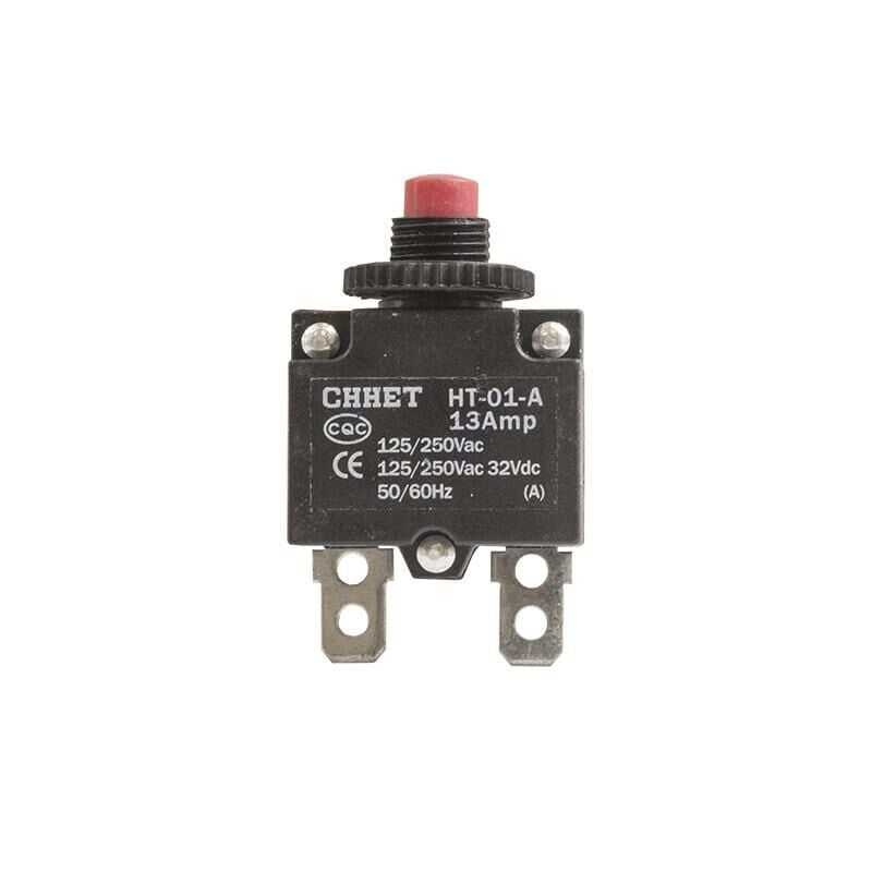 HT-01-A 13A Overcurrent Protective Circuit Breaker Fuse - Red Motorobit ...