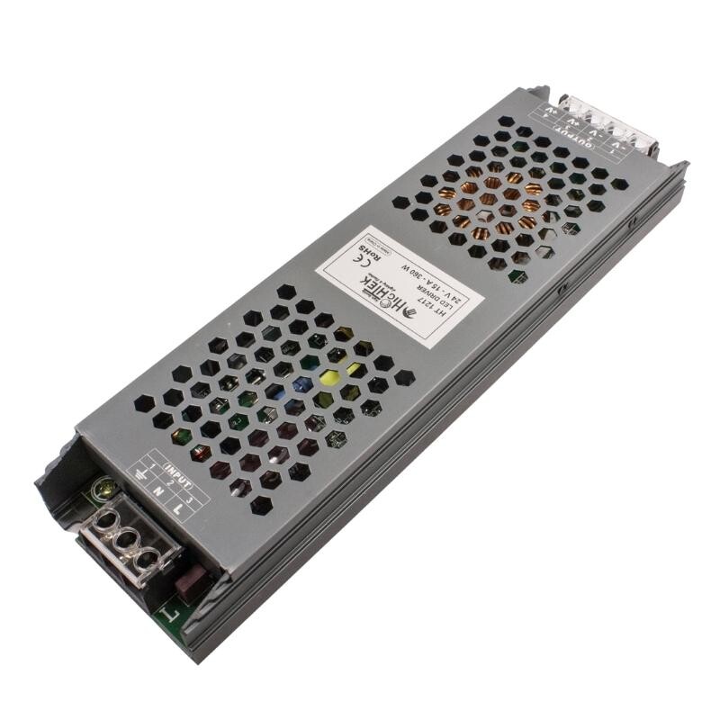 HT-1217 24V 15A İnce Metal Kasa Adaptör - LED Driver Güç Kaynakları ...