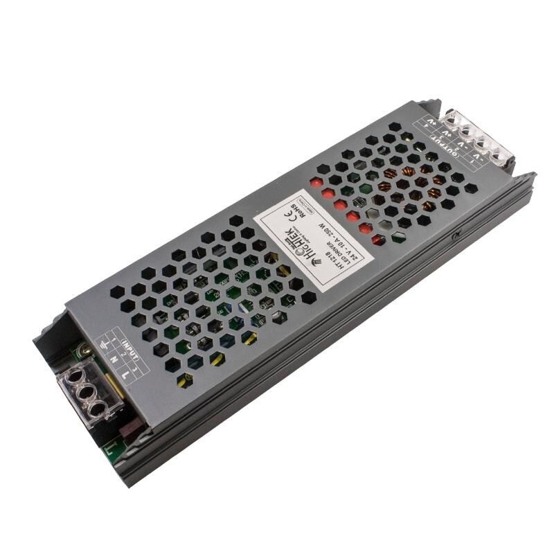 HT-1218 24V 10A İnce Metal Kasa Adaptör - LED Driver Güç Kaynakları ...