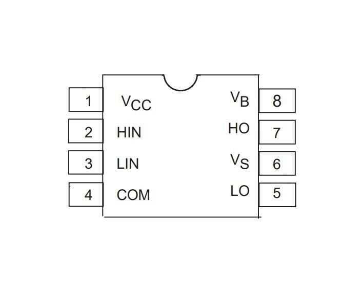 IR2106 SOIC-8 Smd Mosfet Sürücü Entegresi INA/IR Serisi Entegreler Motorobit - Motorobit.com