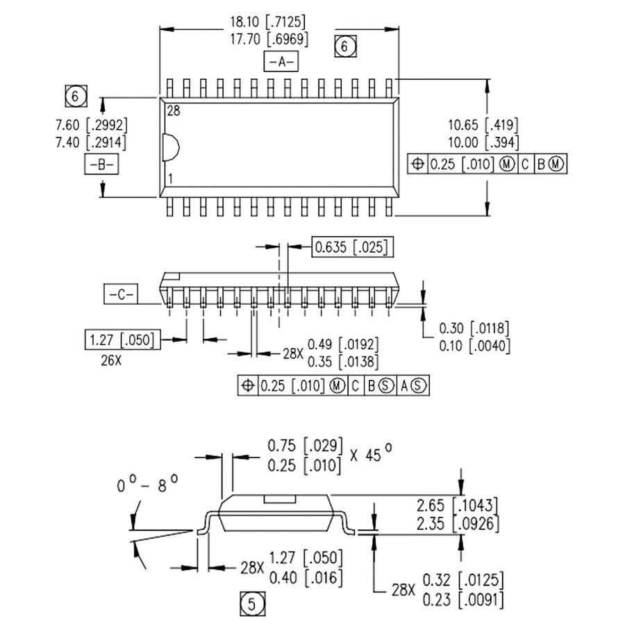 IR2130 SOIC-28 Smd Mosfet Driver IC Motorobit - Motorobit.com
