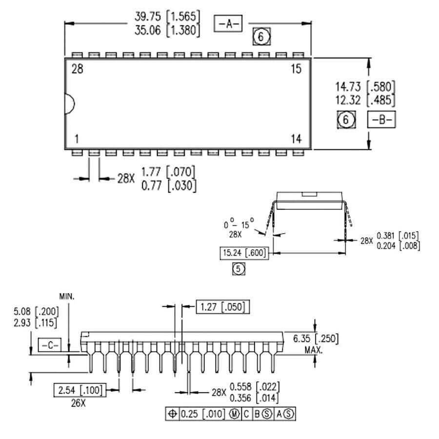 IR2130PBF DIP-28 Mosfet Driver IC Motorobit - Motorobit.com