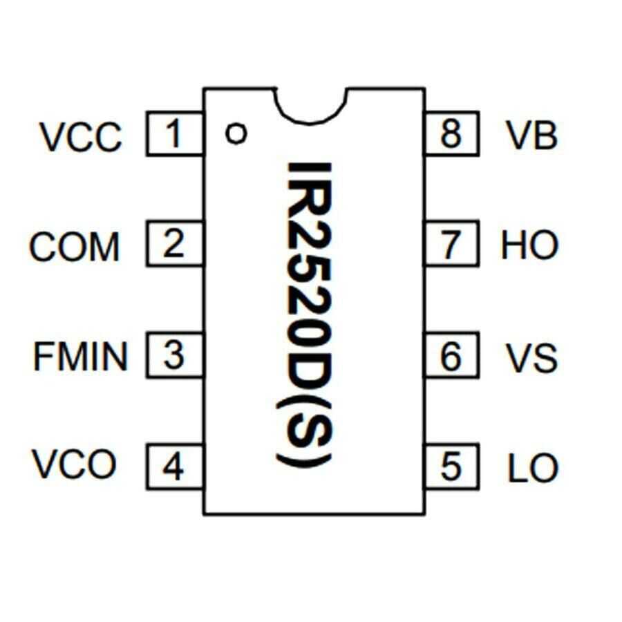 IR2520DPBF DIP-8 Ballast Bridge Control Integrated Motorobit ...