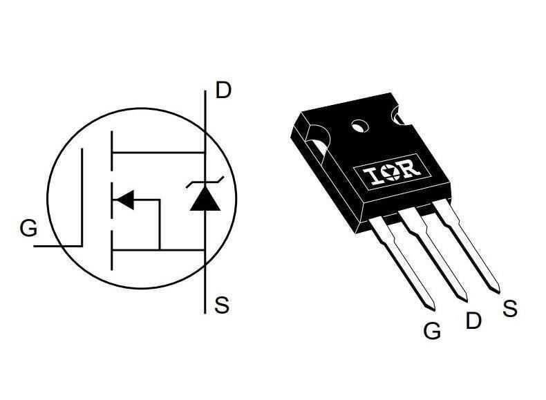 IRFP450 - 500V 14A N-Channel Power Mosfet - TO247 IRFP Mosfet Motorobit - Motorobit.com